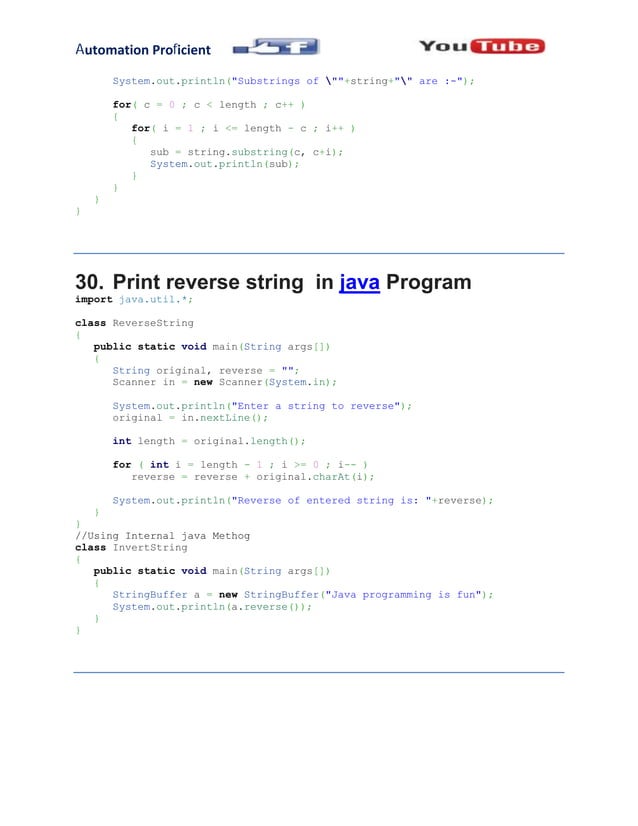 100 JAVA Programs-1.pdf | Programming Languages | Computing