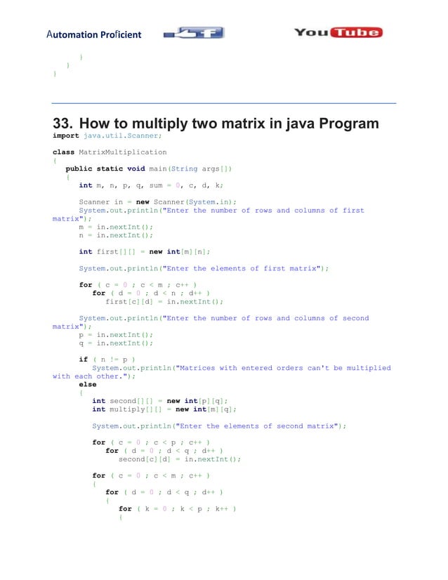 100 JAVA Programs-1.pdf | Programming Languages | Computing
