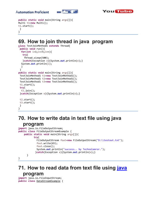 100 JAVA Programs-1.pdf | Programming Languages | Computing