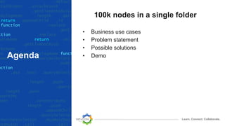 Overcoming common knowledge: 100k nodes in a single folder | PPT