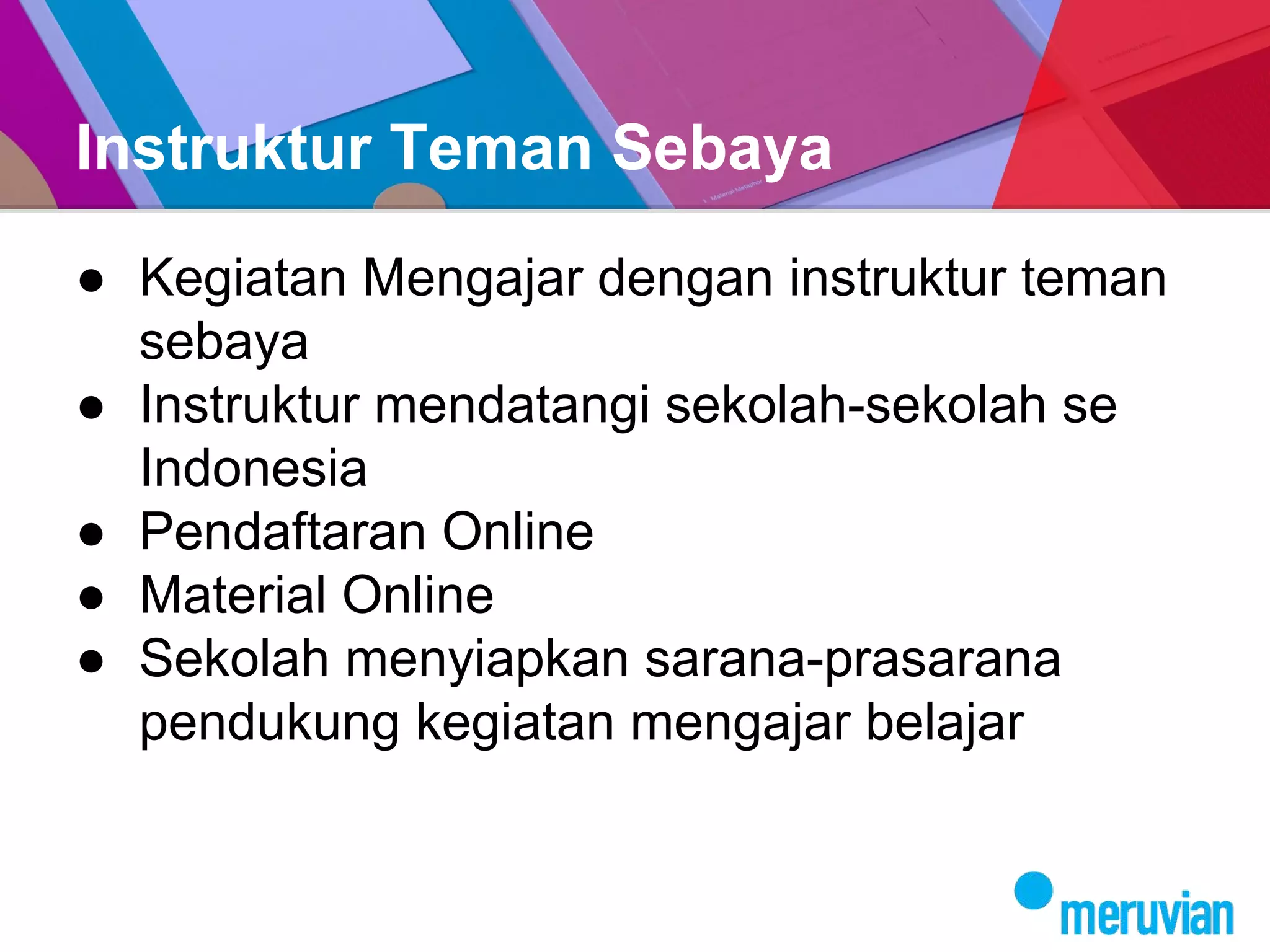 Instruktur Teman Sebaya | PDF