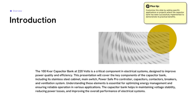 100 Kvar Capacitor Bank at 220 Volts.pptx