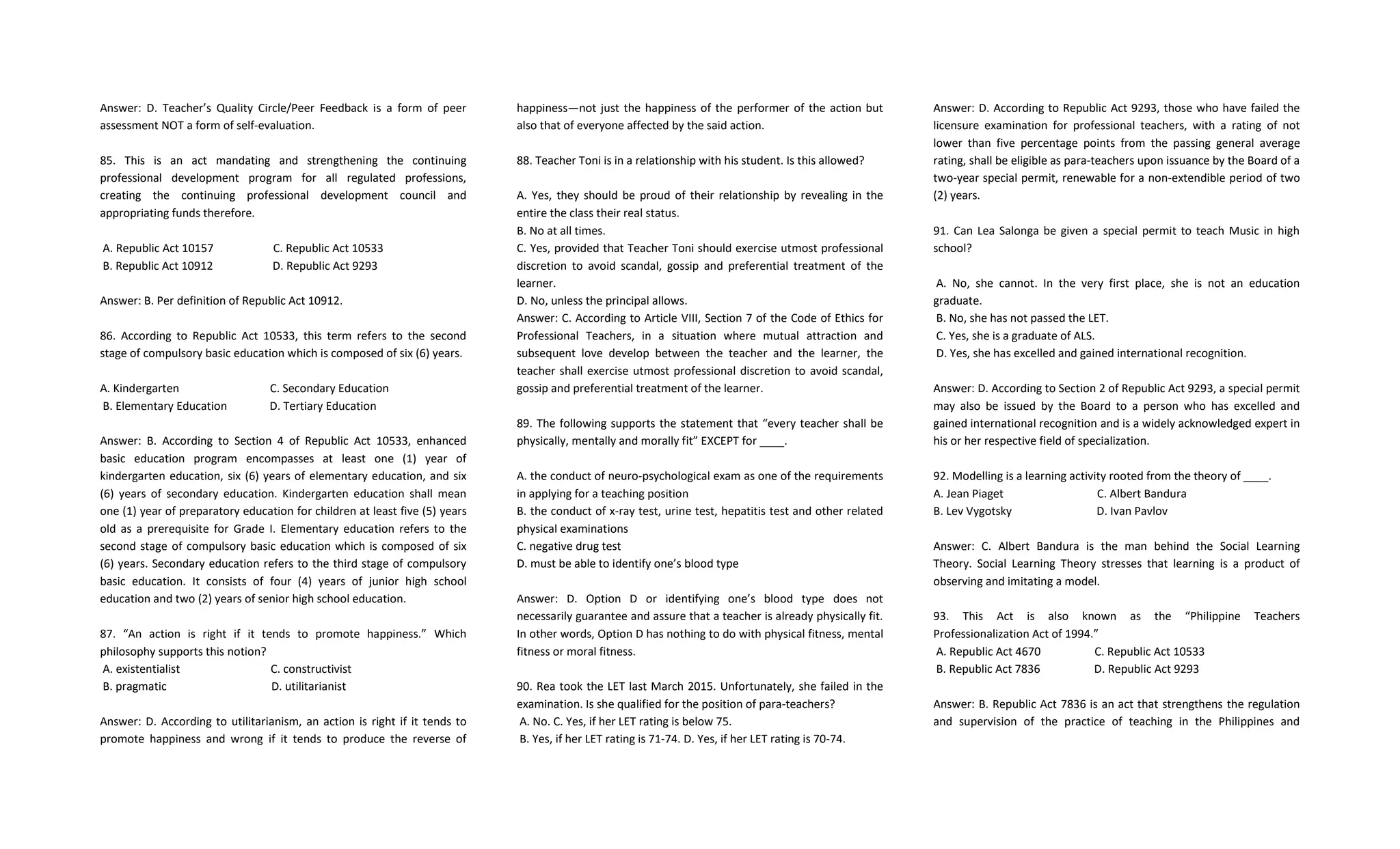 100 LET QUESTIONS WITH ANSWER AND RATIONALIZATION.docx