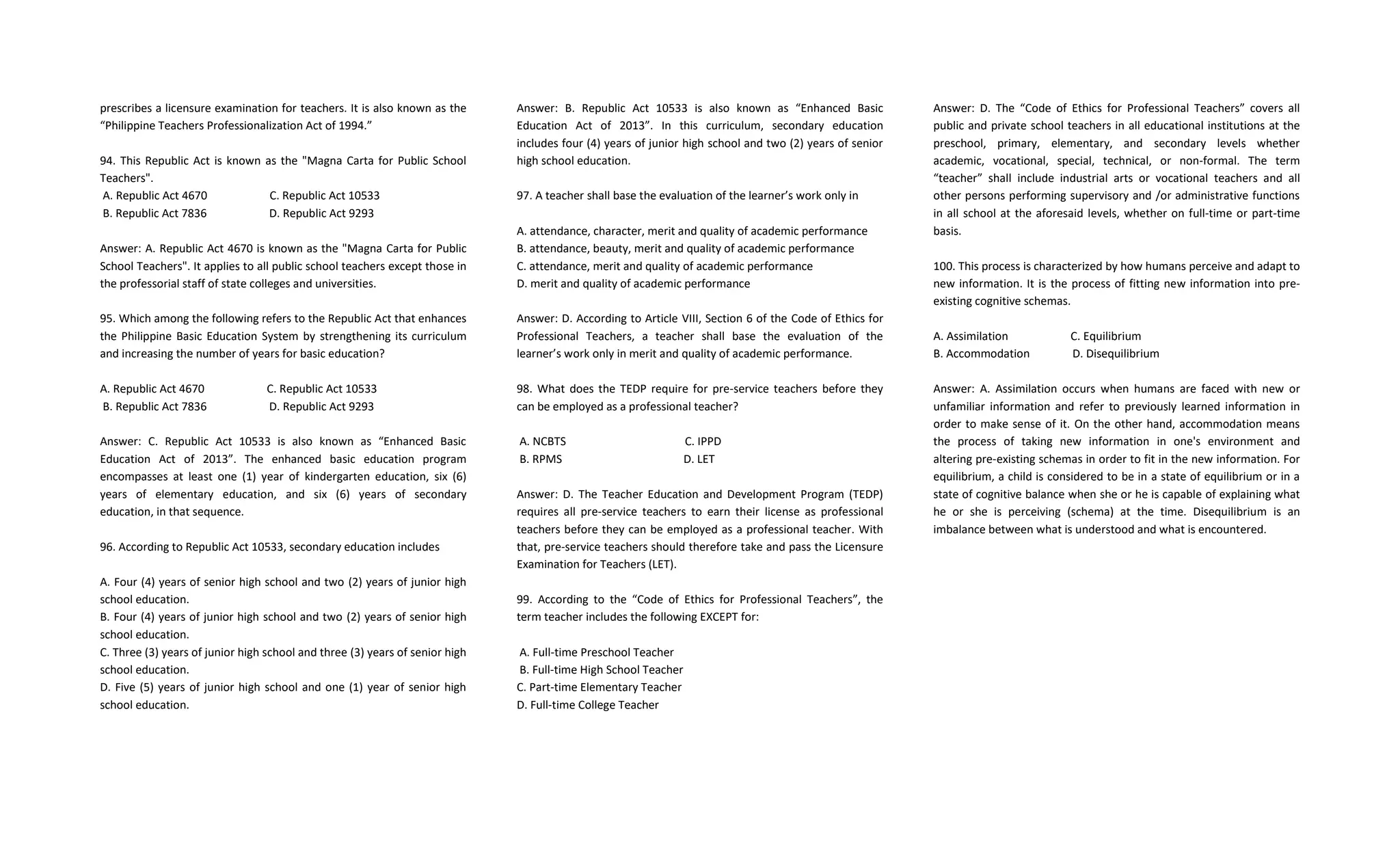 100 LET QUESTIONS WITH ANSWER AND RATIONALIZATION.docx