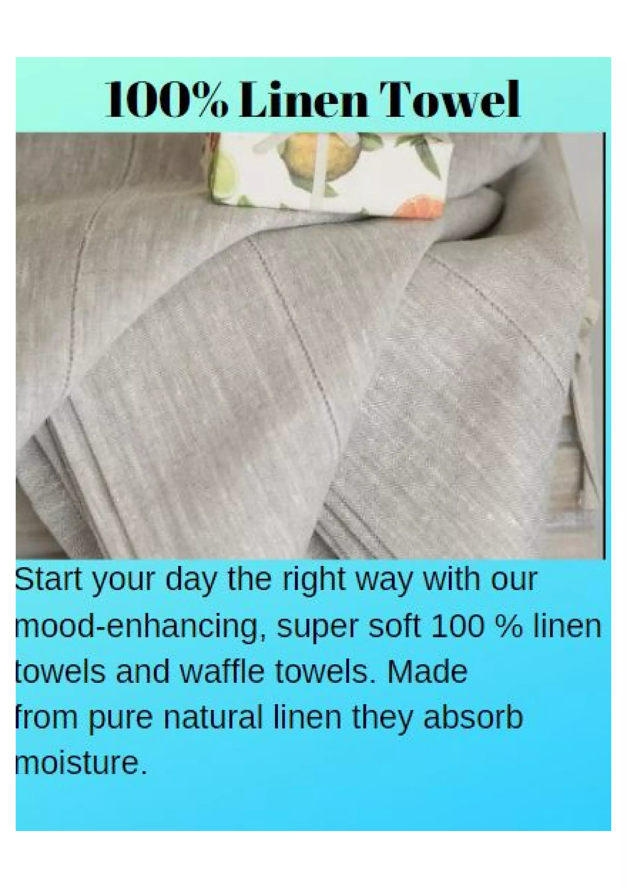 100% linen towel | PDF