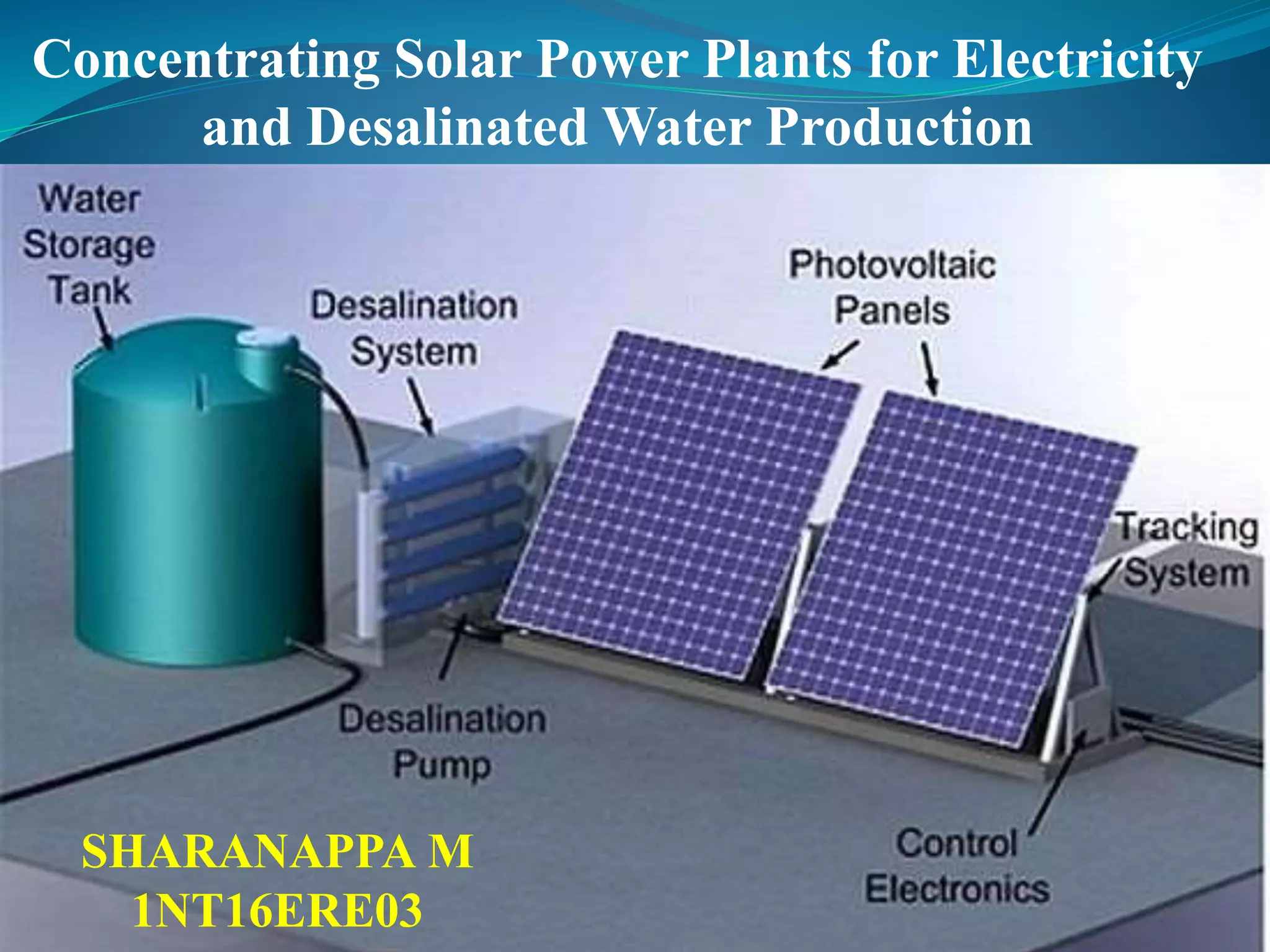 concentrating solar power plants for electricity and desalinated water ...