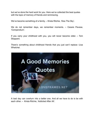 100 Memories with Friends Quotes _ Friends Memories Quotes.pdf