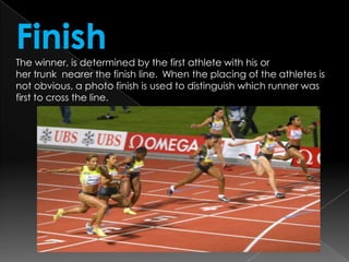 100 meters race | PPTX | Track and Field | Sports