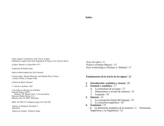 100 morris, charles fundamentos de la teoria de los signos | PDF