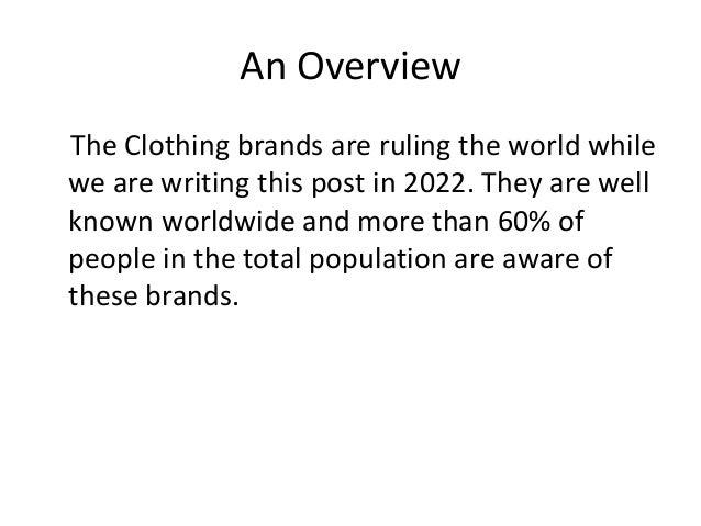 100 Most Expensive Clothing Brands | PPTX