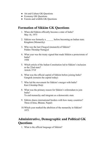 100 Most Important GK Questions On Sikkim.docx