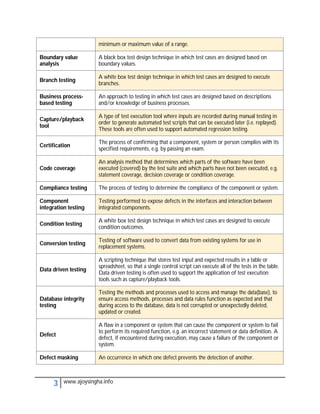 100 most popular software testing terms | PDF