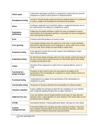 100 most popular software testing terms | PDF