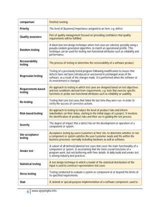 100 most popular software testing terms | PDF
