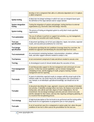100 most popular software testing terms | PDF