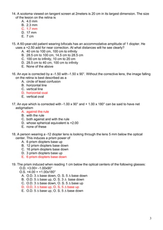 100 Multiple Choice Questions (MCQS) Optics & refraction.doc
