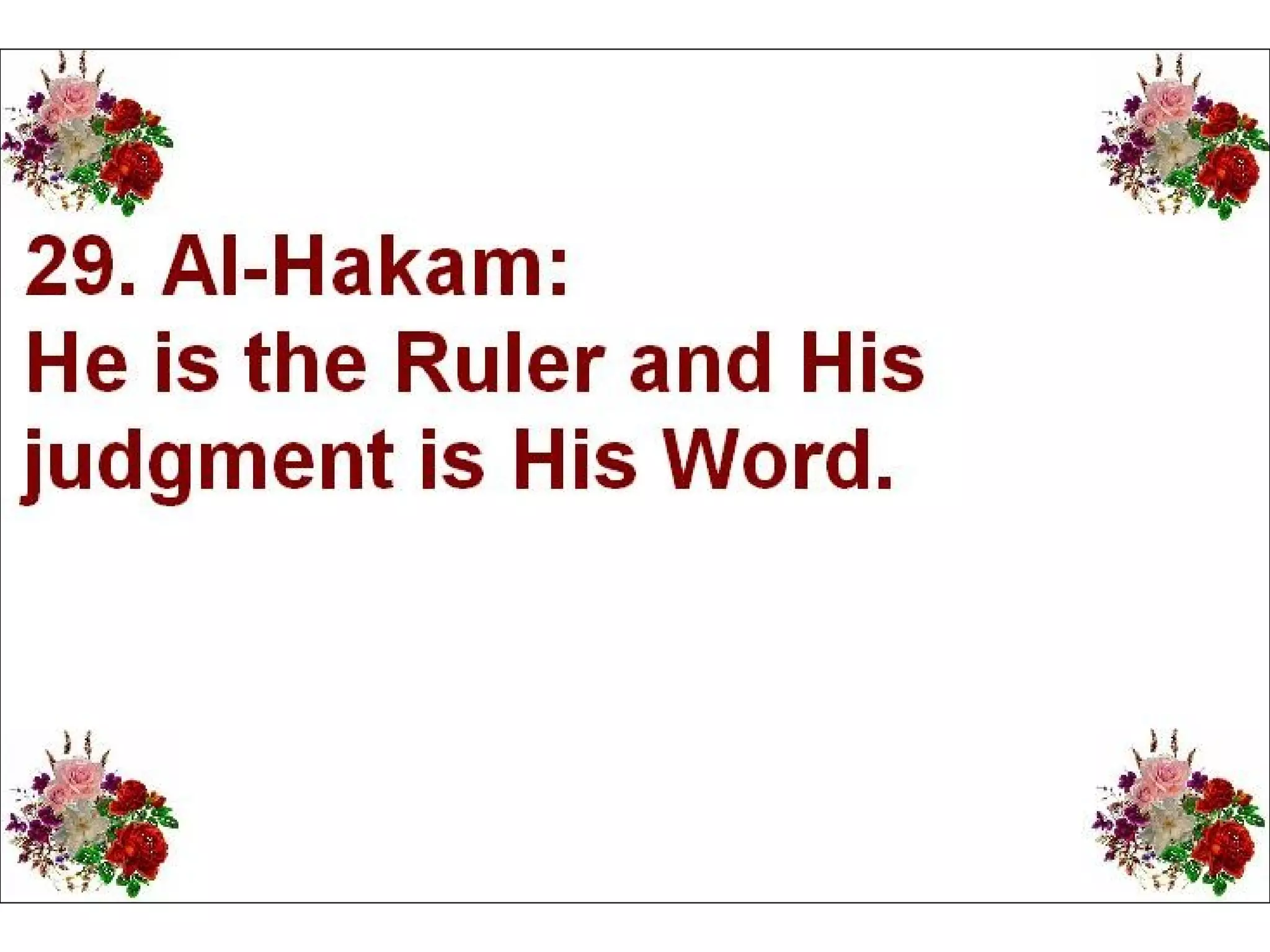 100 Names Of Allah | PPS | Islam | Religion & Spirituality