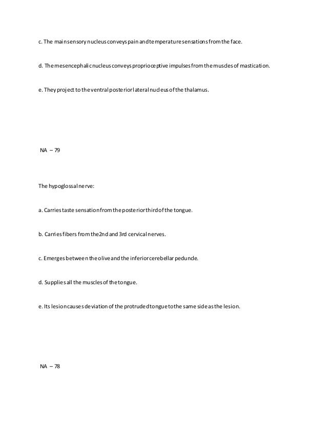 100 neuroanatomy practice questions