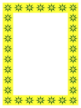 Sunshine Page Border