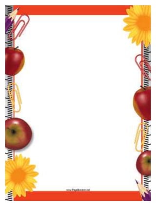 Education Page Borders