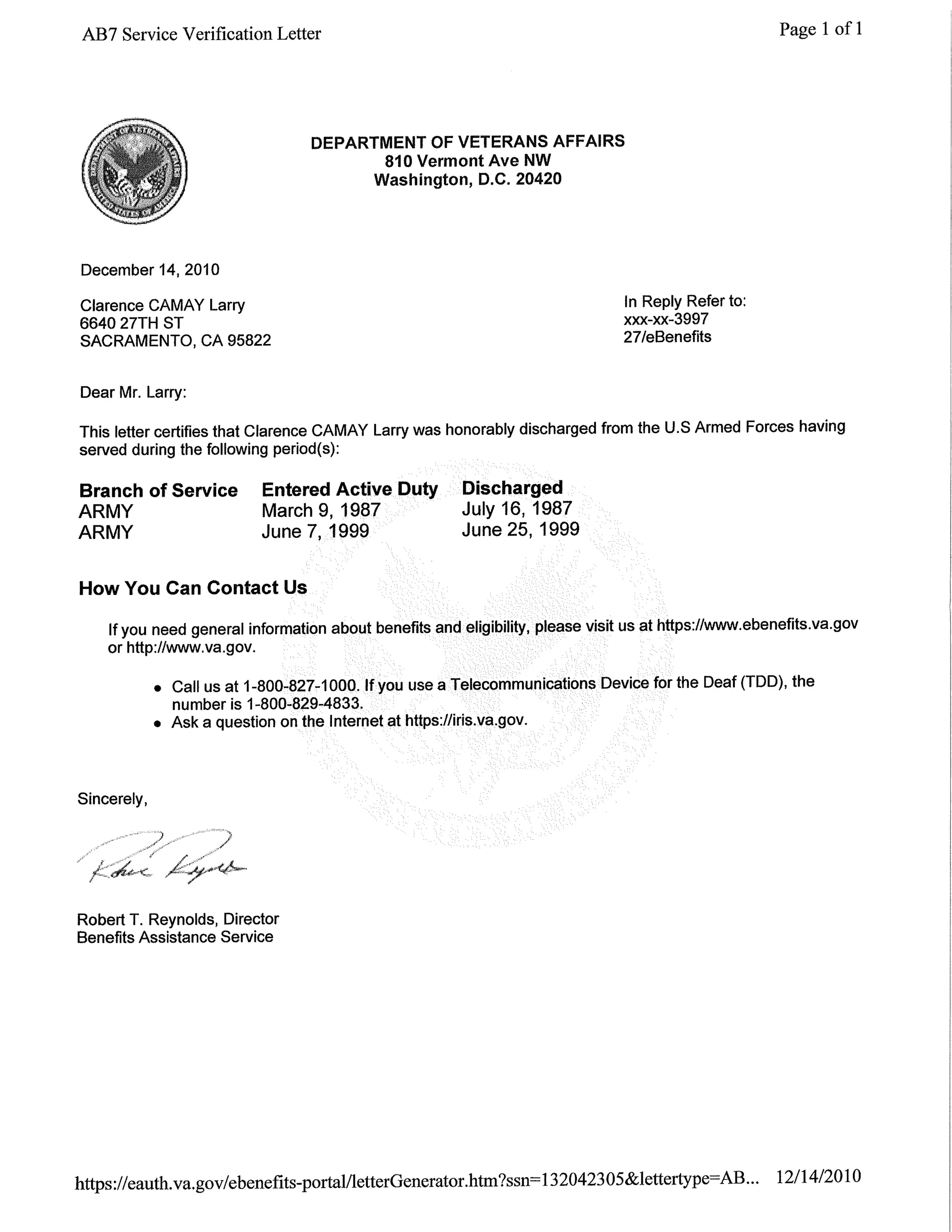 100 percent letter dd1172 | PDF