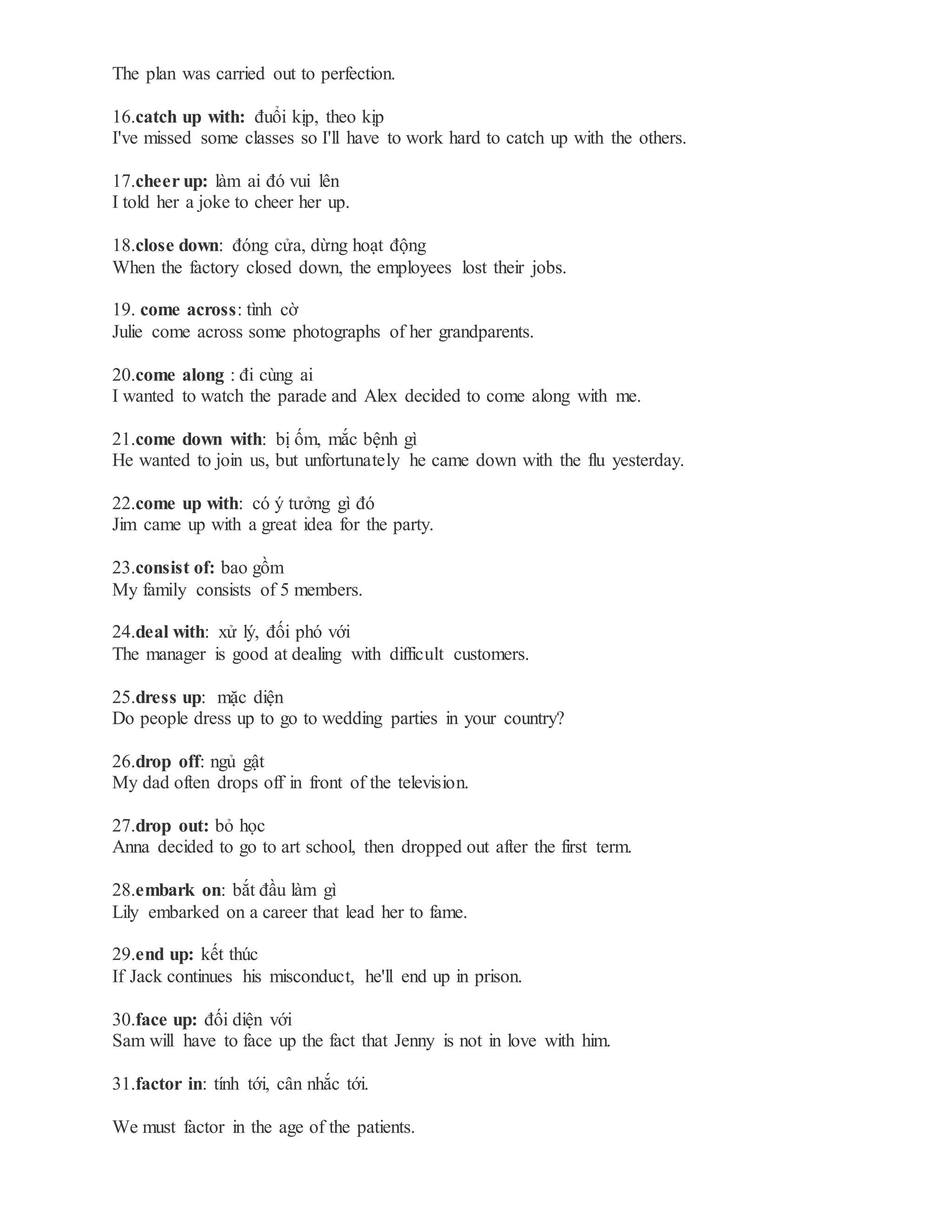 100 phrasal verbs | PDF