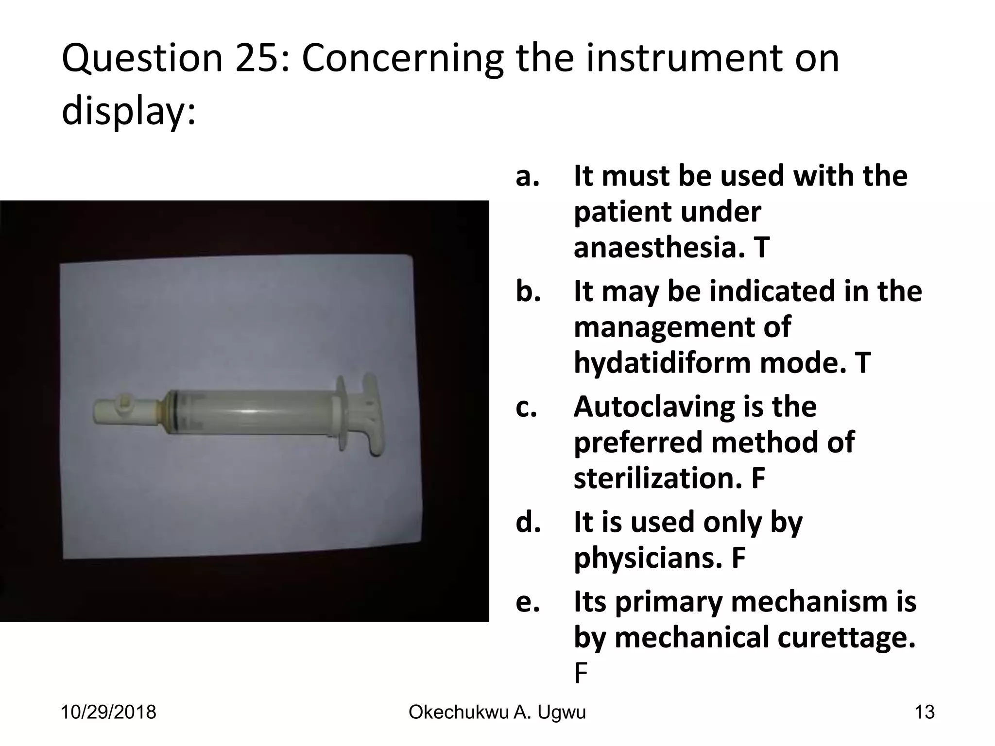 100 picture osce in obstetrics and gynaecology | PPTX