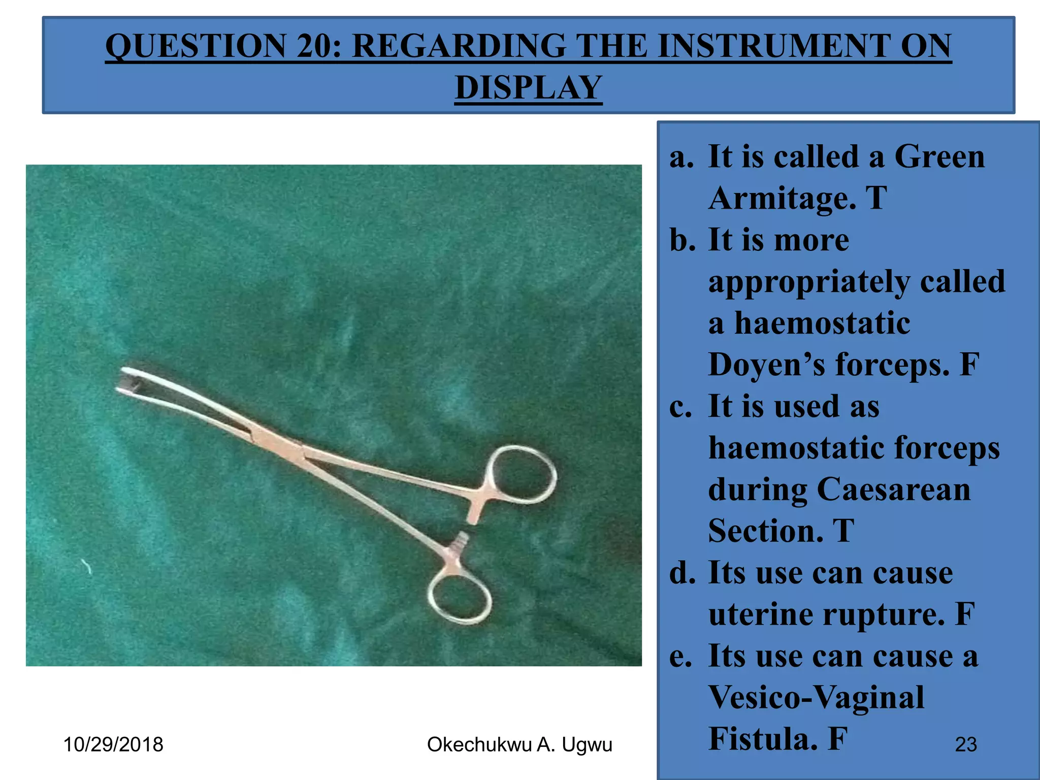 100 picture osce in obstetrics and gynaecology | PPTX