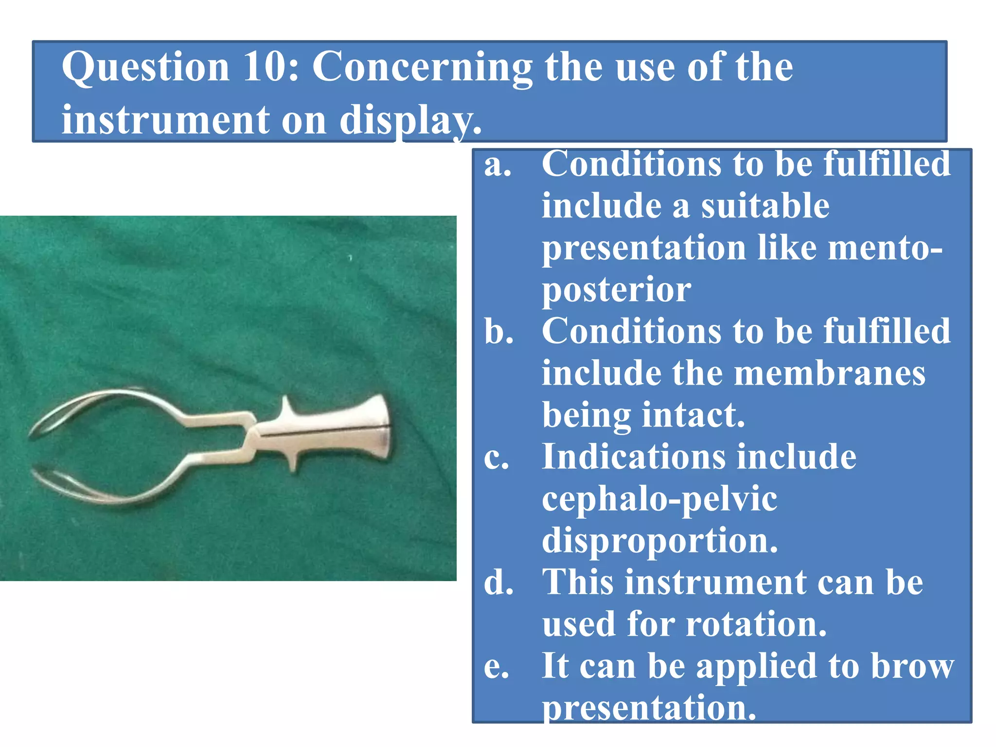 100 picture osce in obstetrics and gynaecology | PPTX