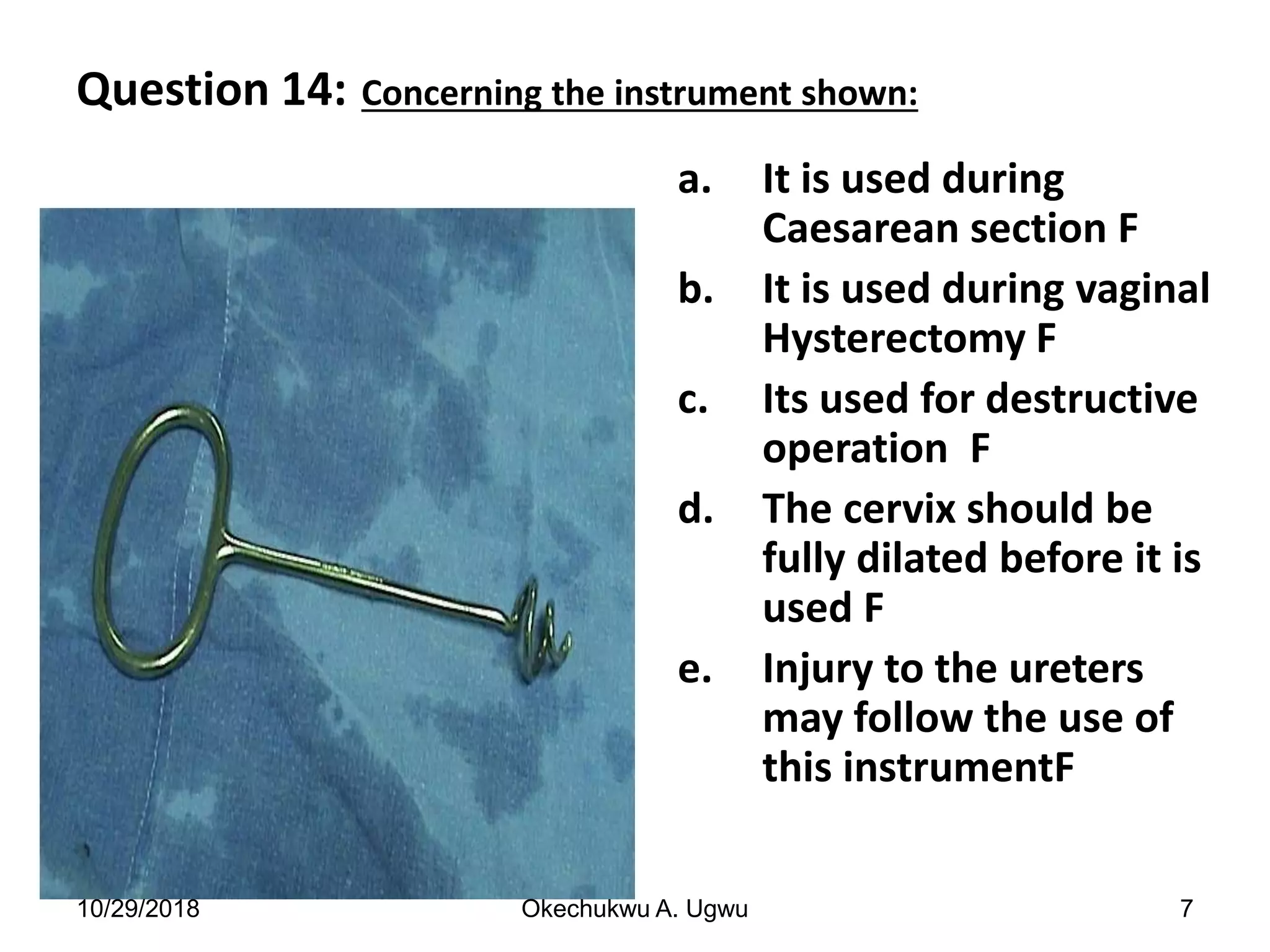 100 picture osce in obstetrics and gynaecology | PPTX