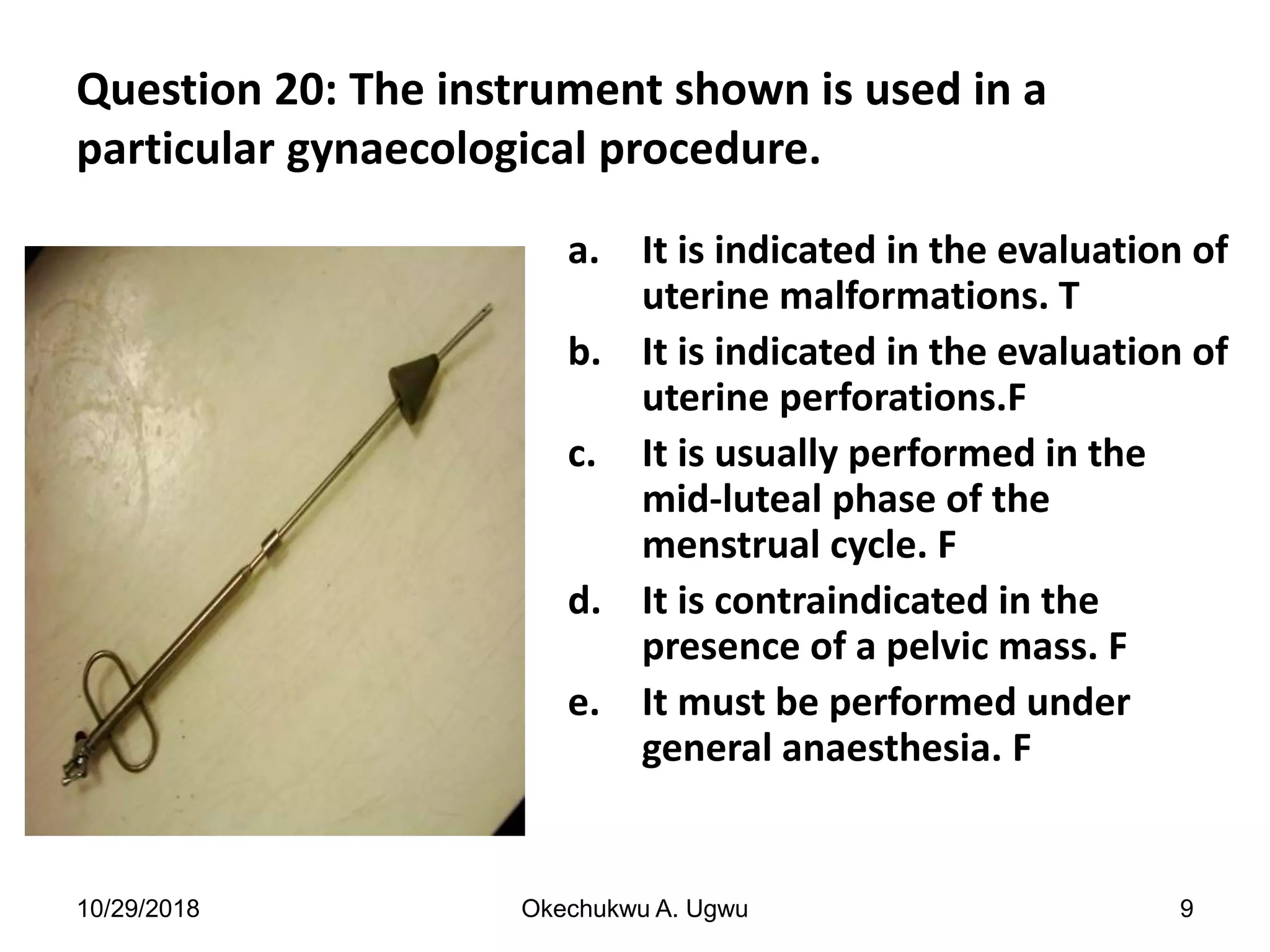 100 picture osce in obstetrics and gynaecology | PPTX