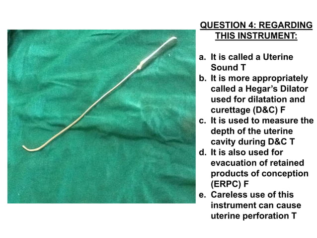 100 picture osce in obstetrics and gynaecology | PPTX