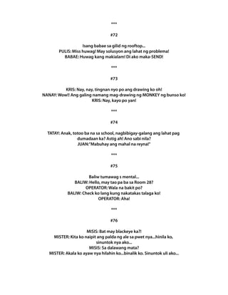 100 pinoy best jokes of all time | PDF