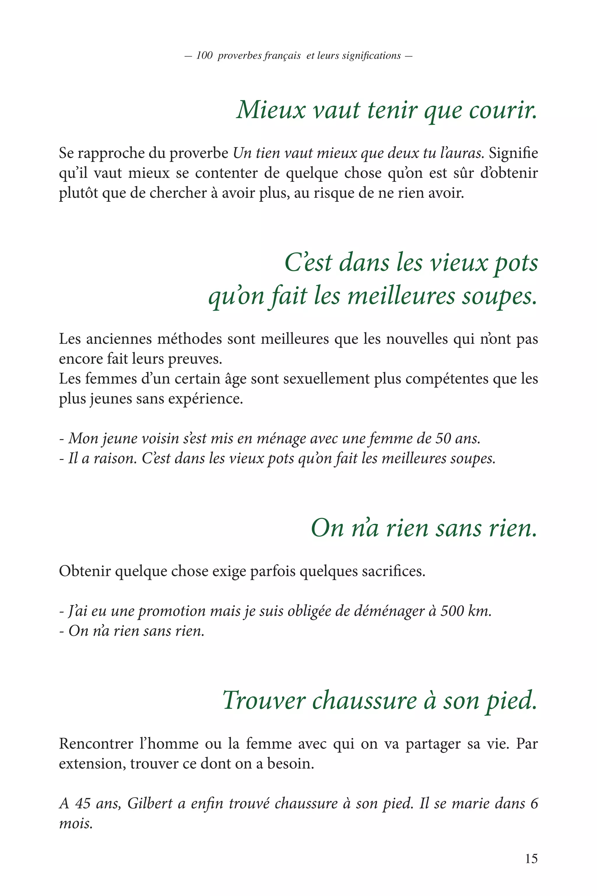 100 proverbes français en pdf | PDF