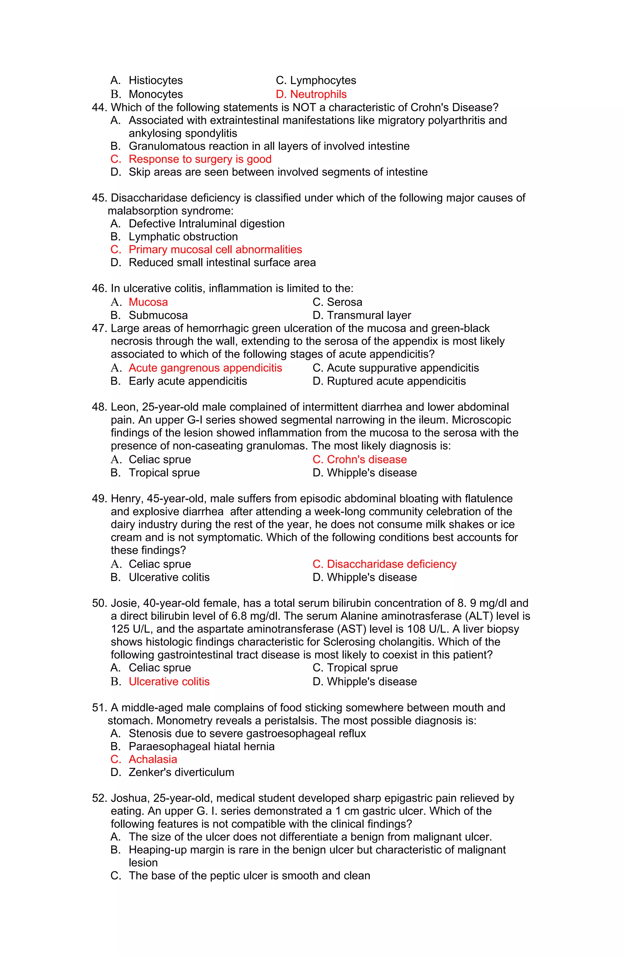 Pathology Practice Examination | DOC