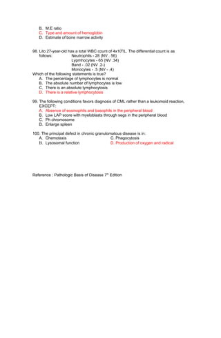 Pathology Practice Examination | DOC