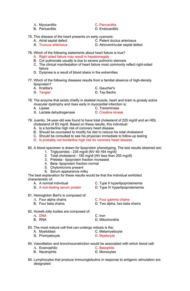 Pathology Practice Examination | DOC