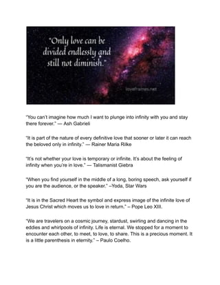 Infinite Love Quotes