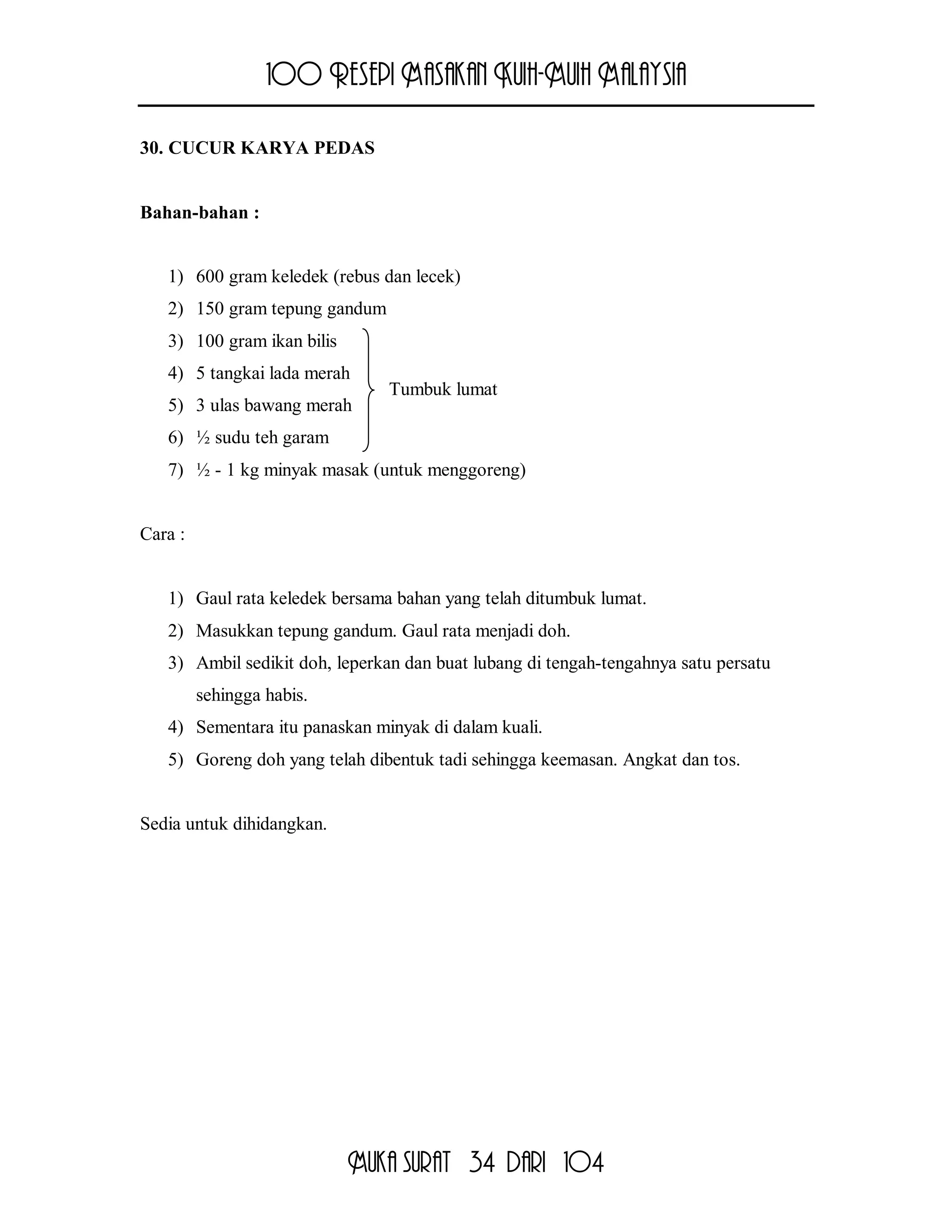 100 resepi kuih muih | PDF