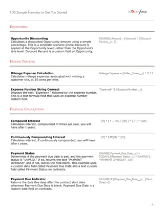 100 sample formulas_v6 | PDF