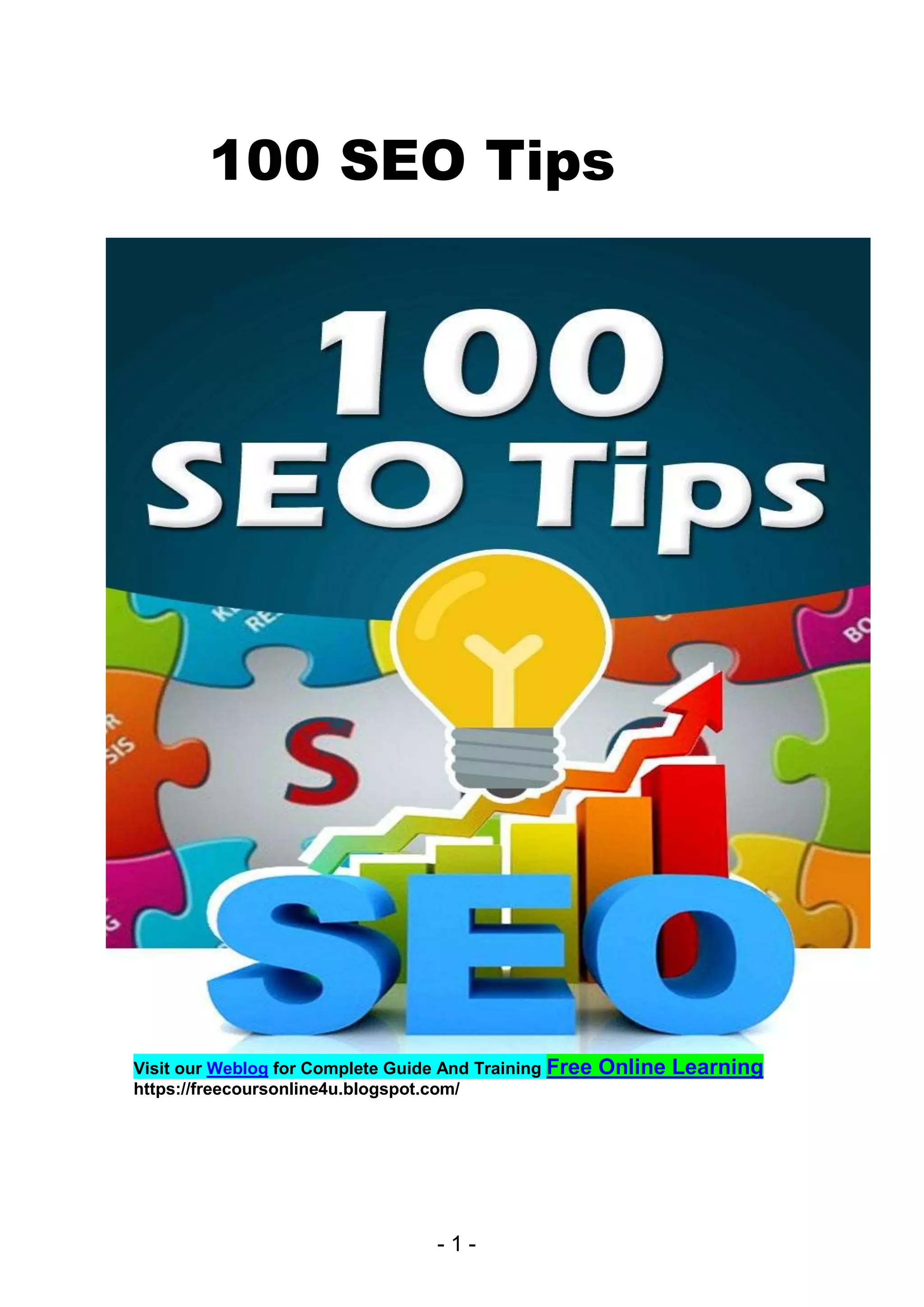 100 seo tips | PDF