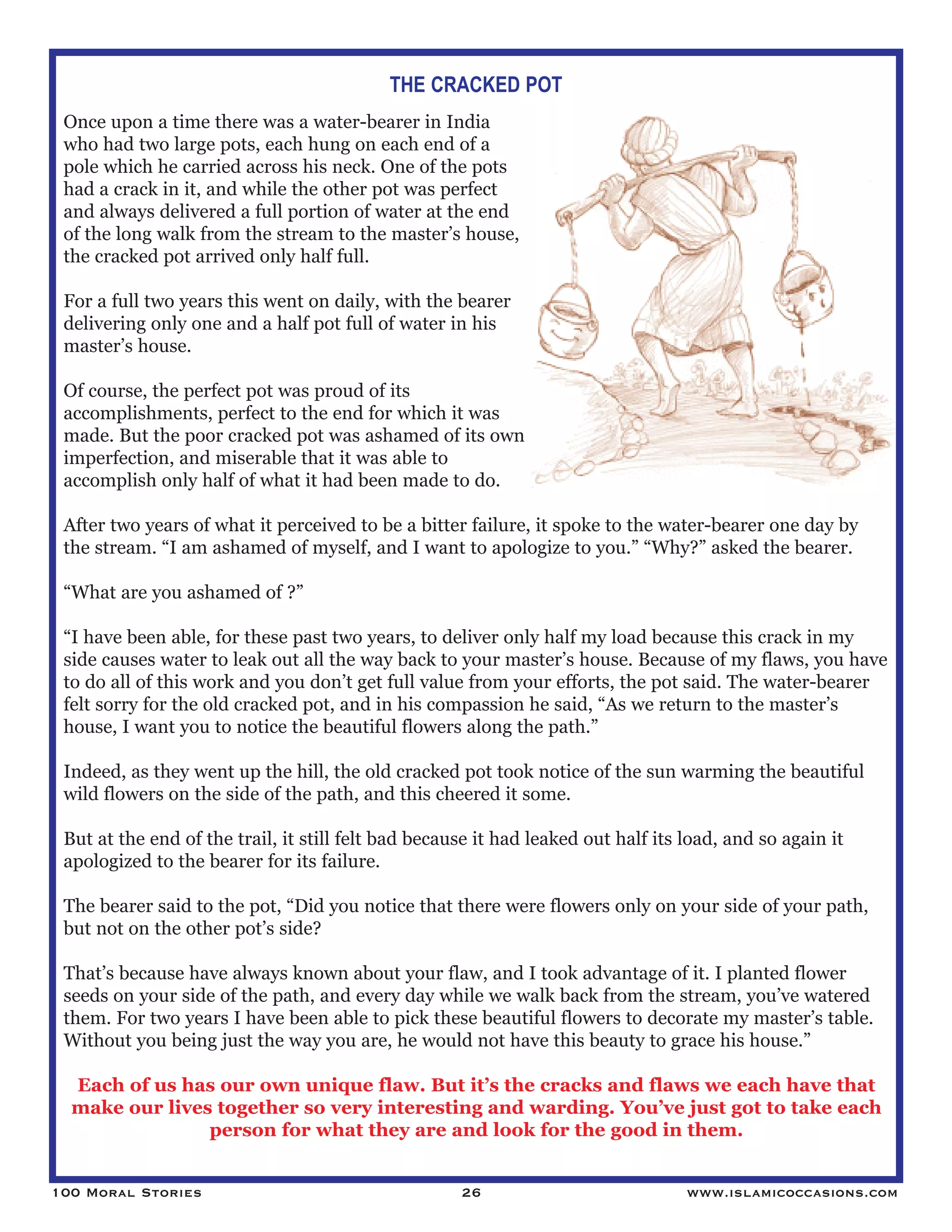100 short moral stories | PDF