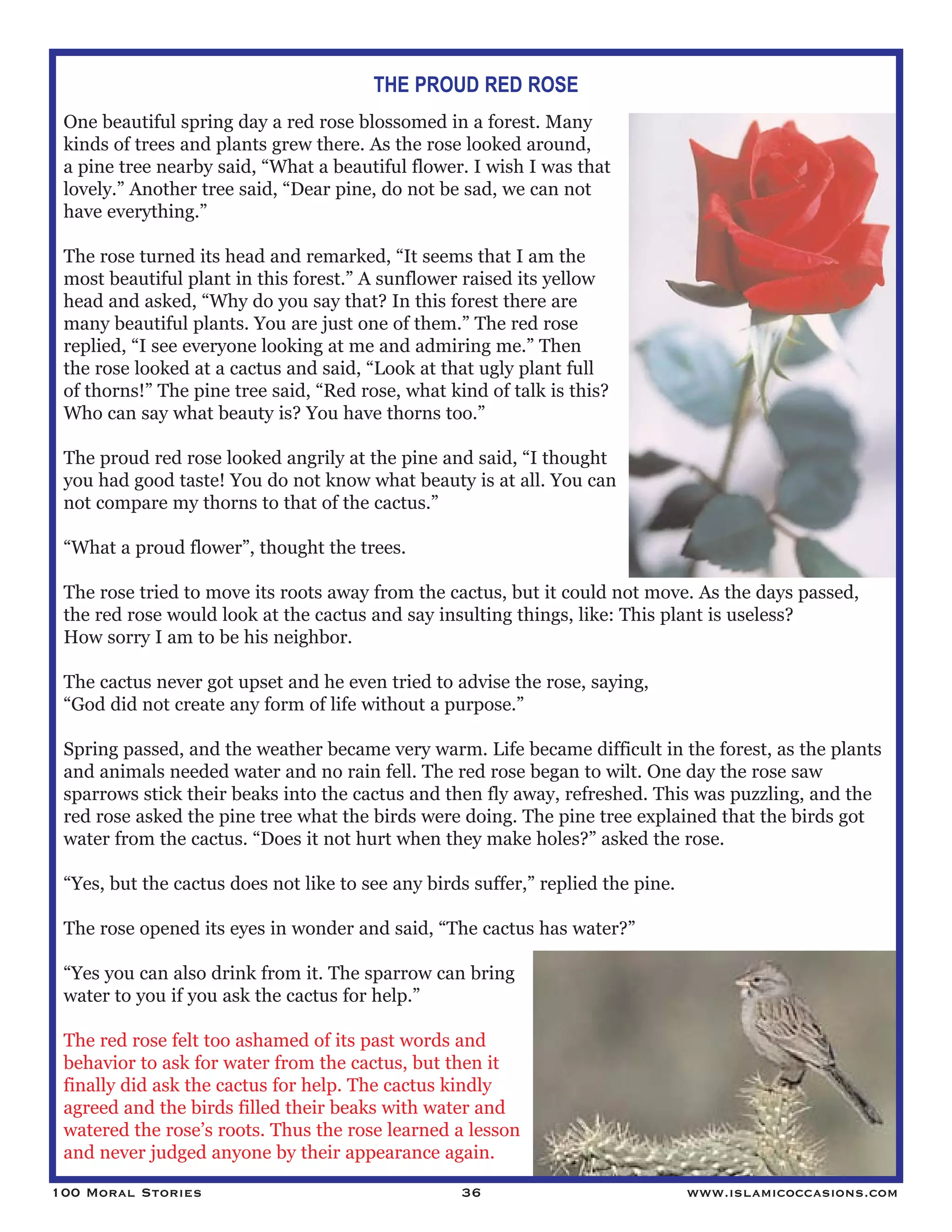 100 short moral stories | PDF