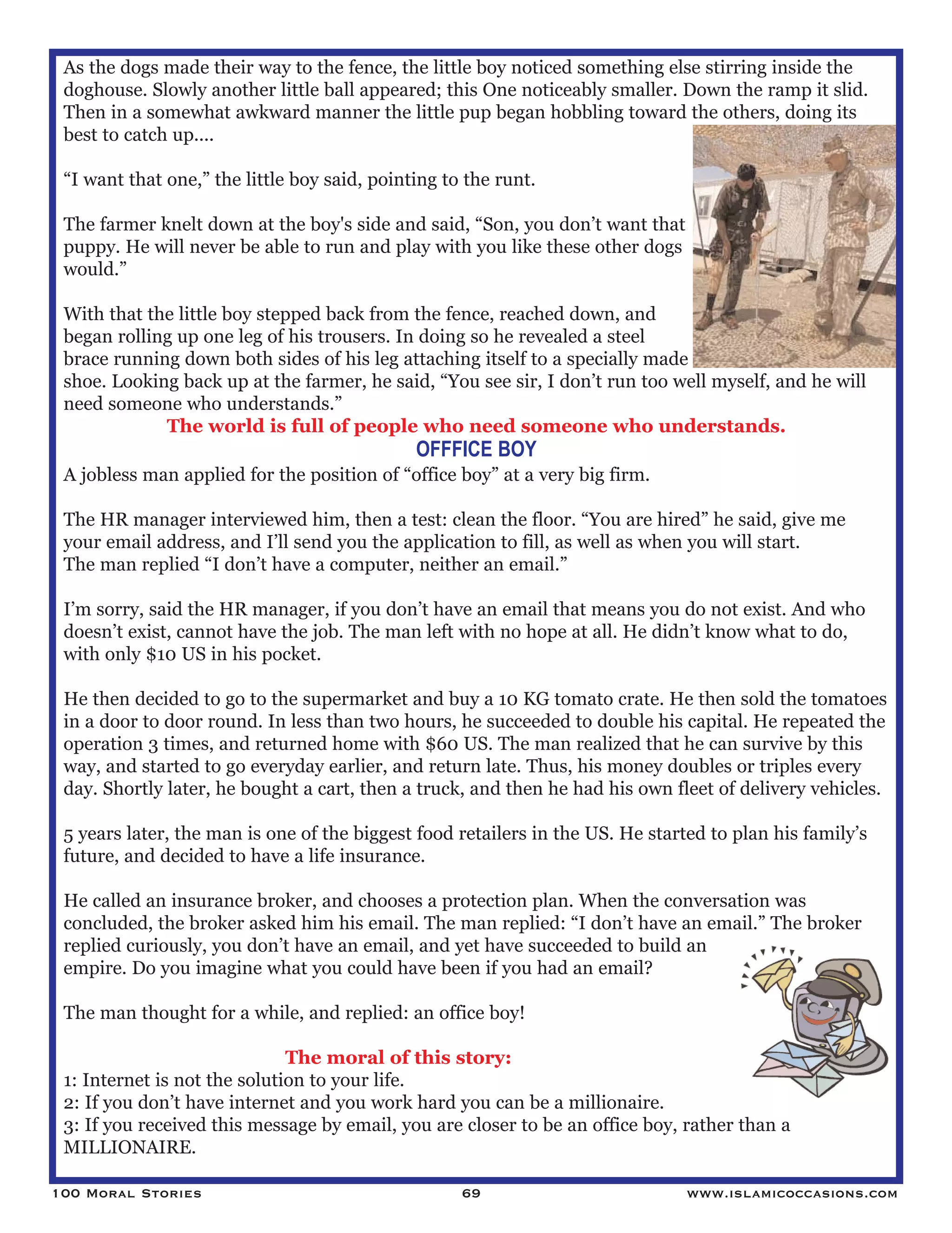 100 short moral stories | PDF