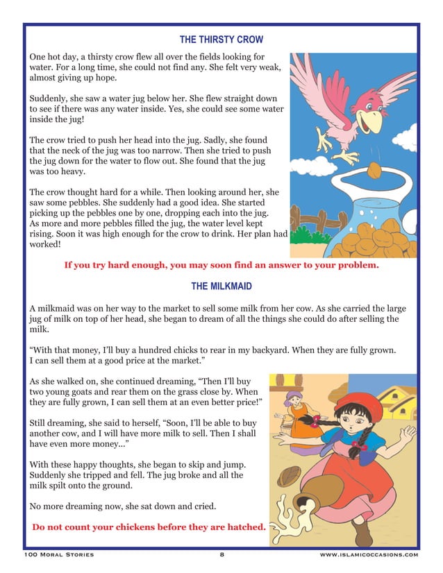 100 short moral stories