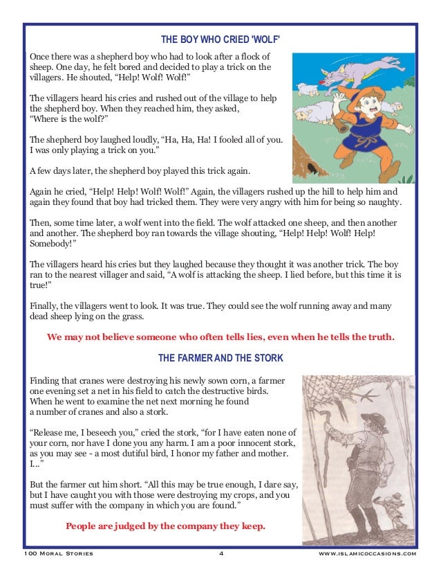 100 short moral stories