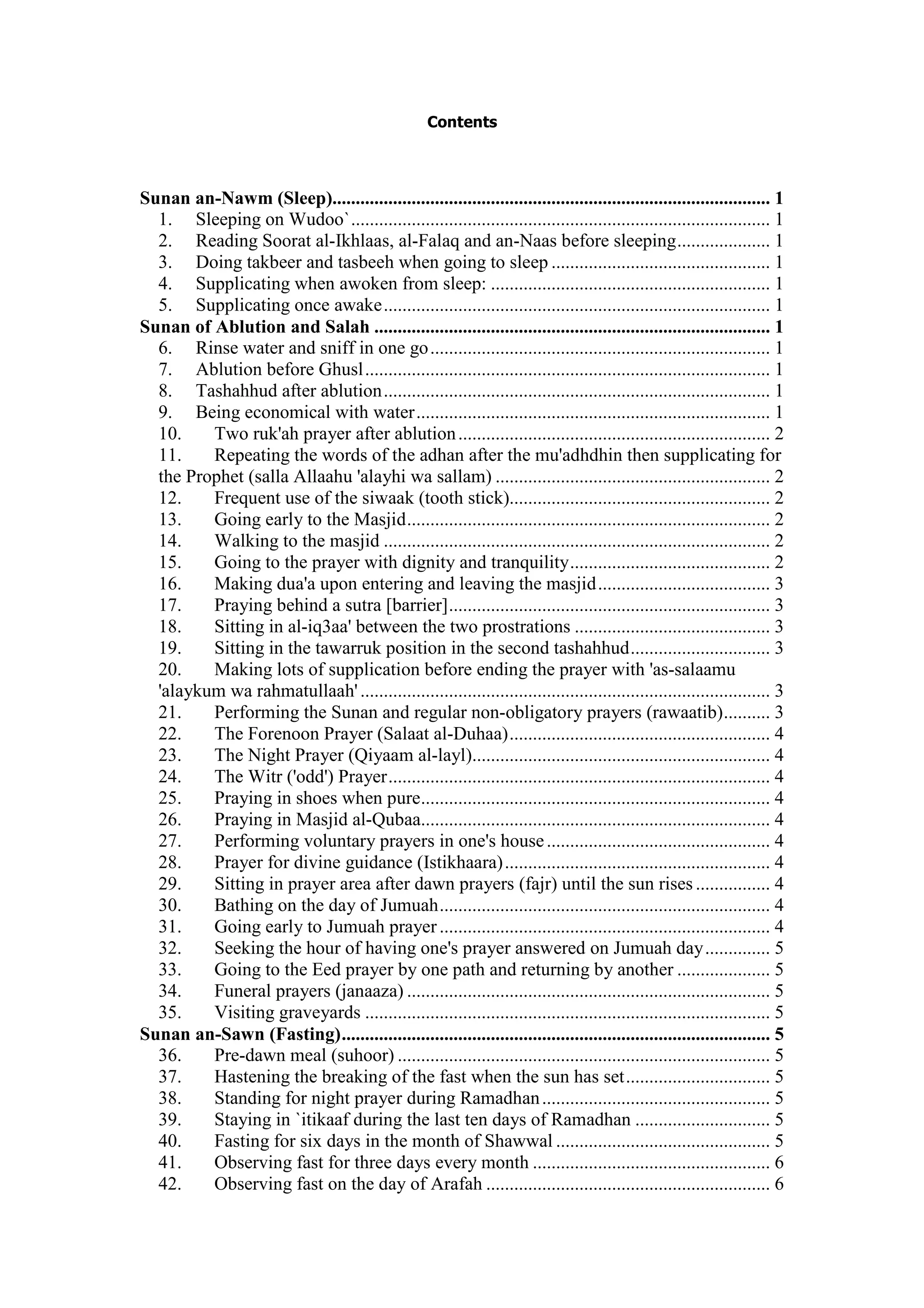 100 Sunnah Acts | PDF