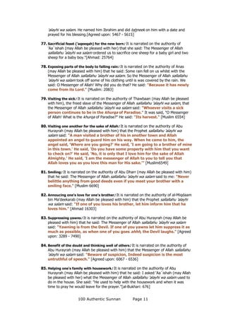 100 Sunnah Acts | PDF