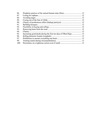 100 Sunnah Acts | PDF