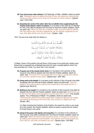 100 Sunnah Acts | PDF